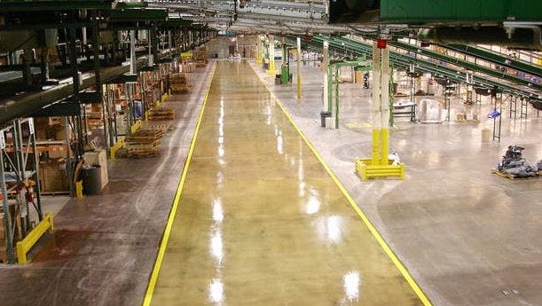 Warehouse floor markings and line striping - 5S contractor