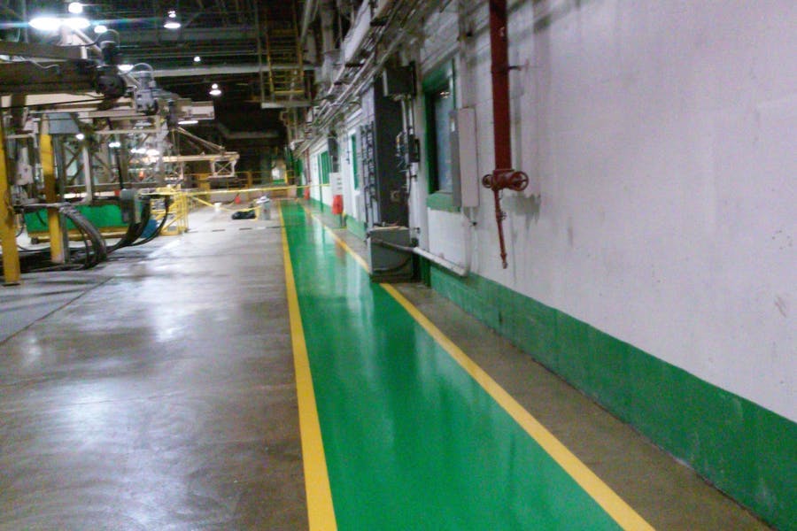 Warehouse floor markings and line striping - 5S contractor