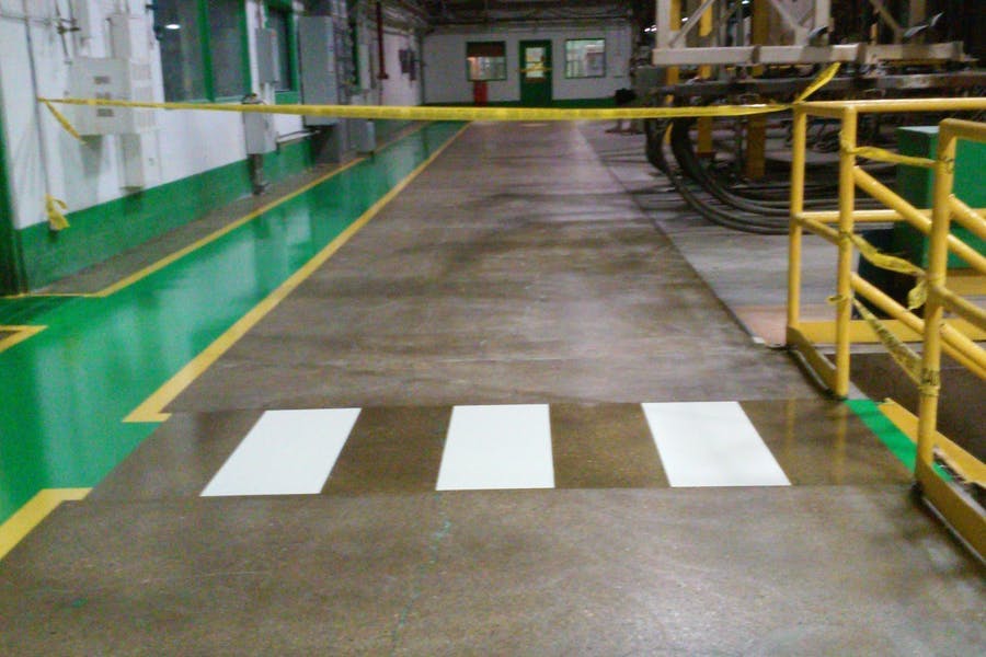 Warehouse floor markings and line striping - 5S contractor