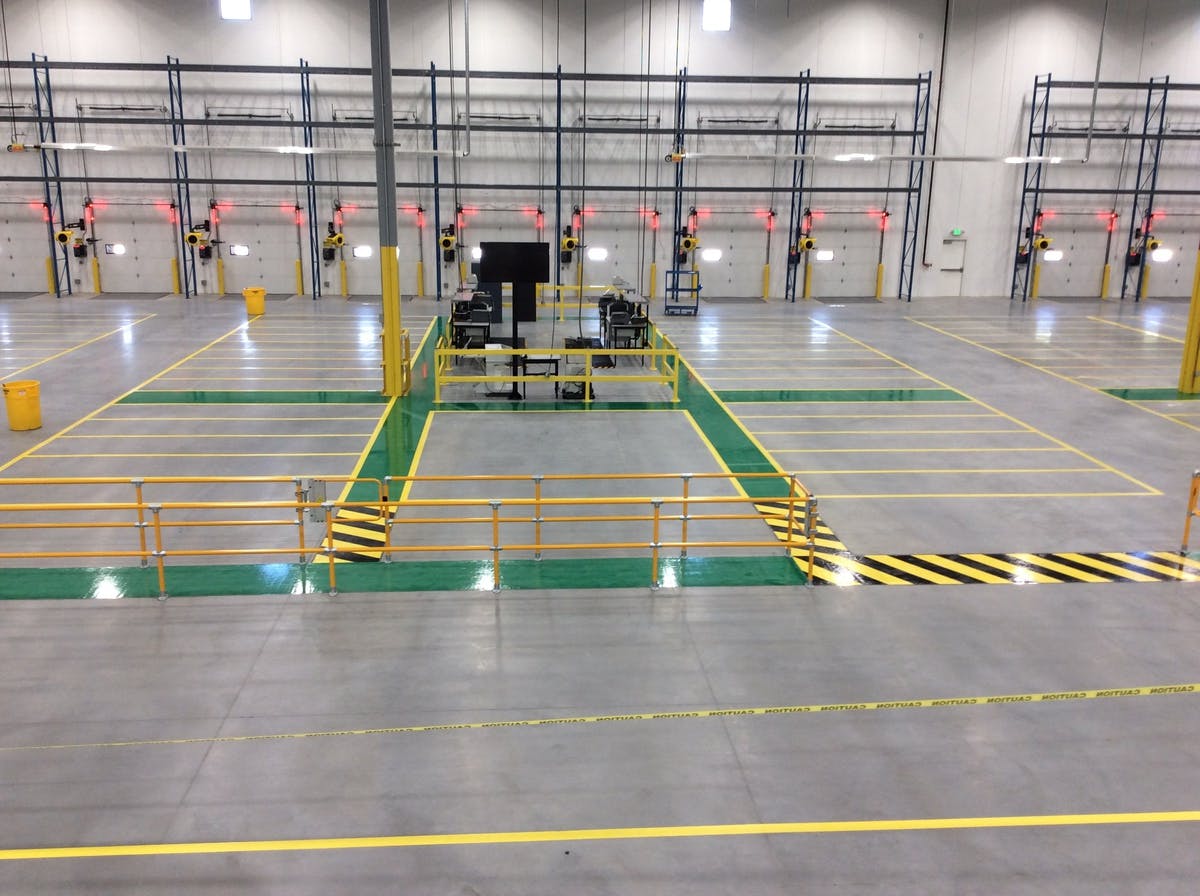 Warehouse floor markings and line striping - 5S contractor