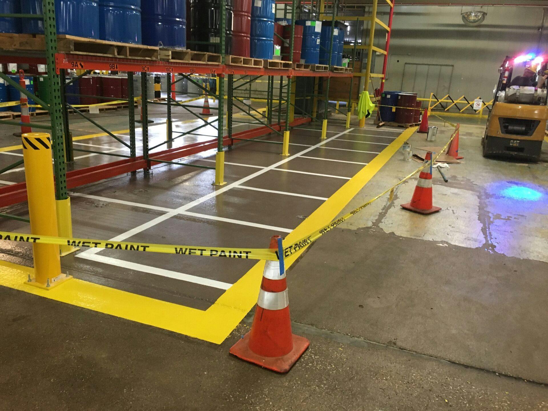 Why Commercial Line Striping Matters in Your Warehouse
